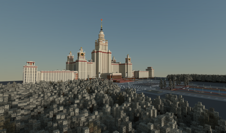 Moscow Reproduction project (1.1 scale) Minecraft Map