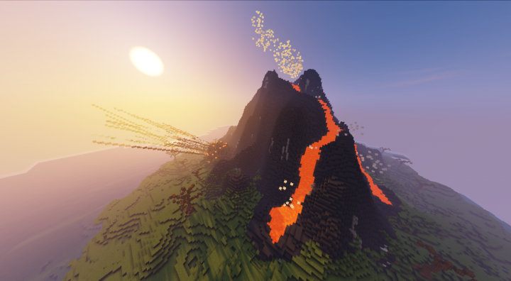 Volcano Island Minecraft Project