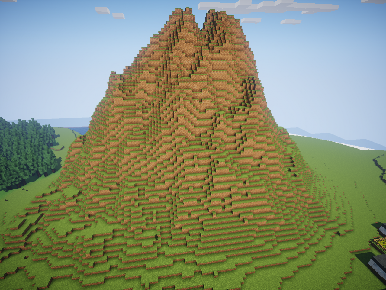 the world of Skyrim Minecraft Map