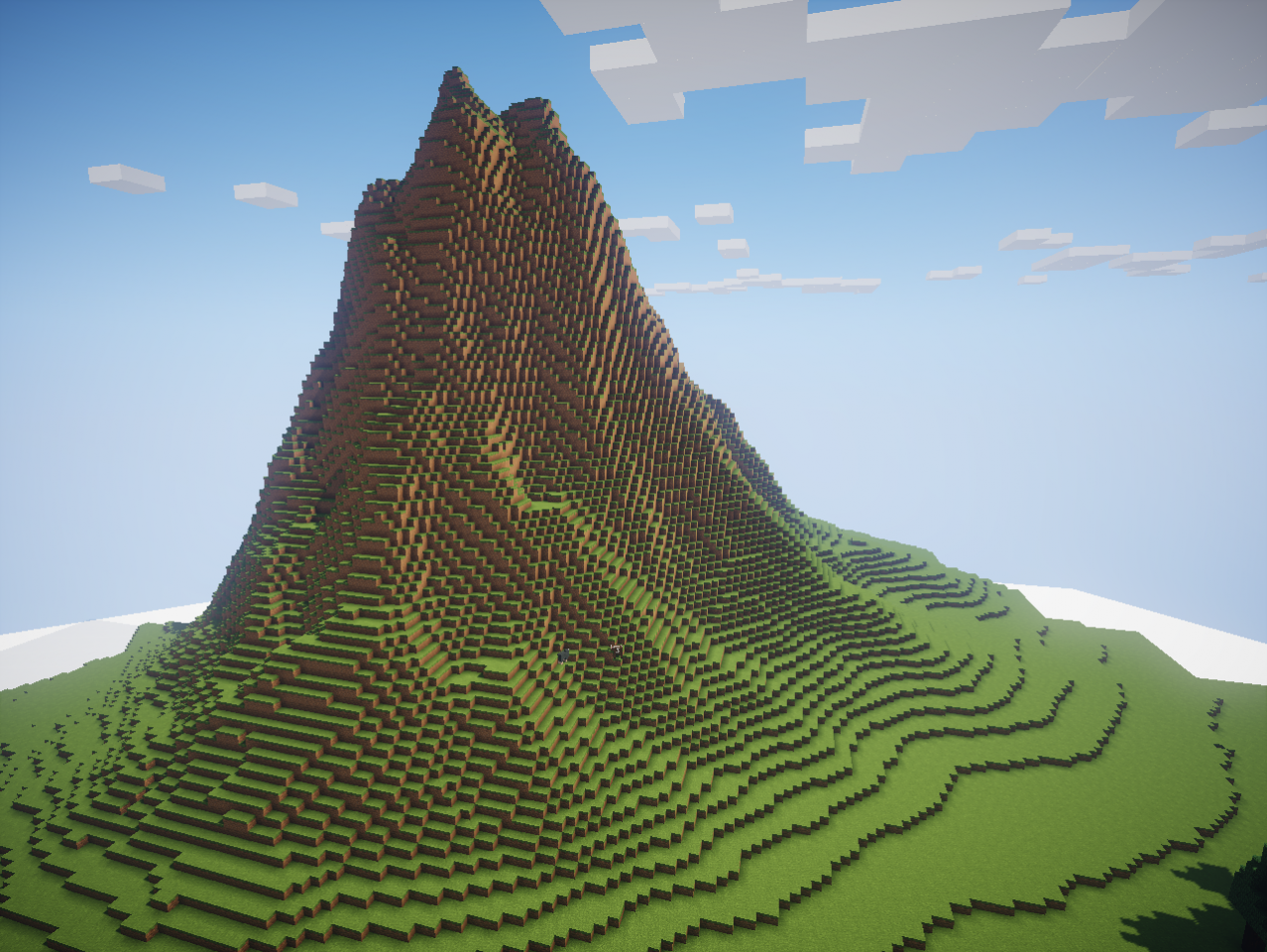 the world of Skyrim Minecraft Map