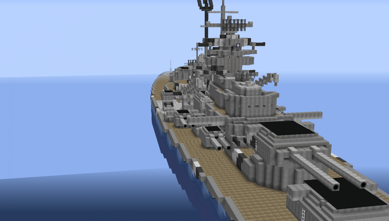 German Battleship Bismarck - NavalClash Minecraft Map