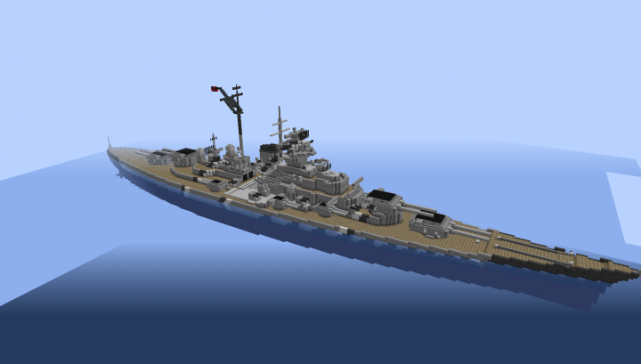 German Battleship Bismarck - NavalClash Minecraft Map