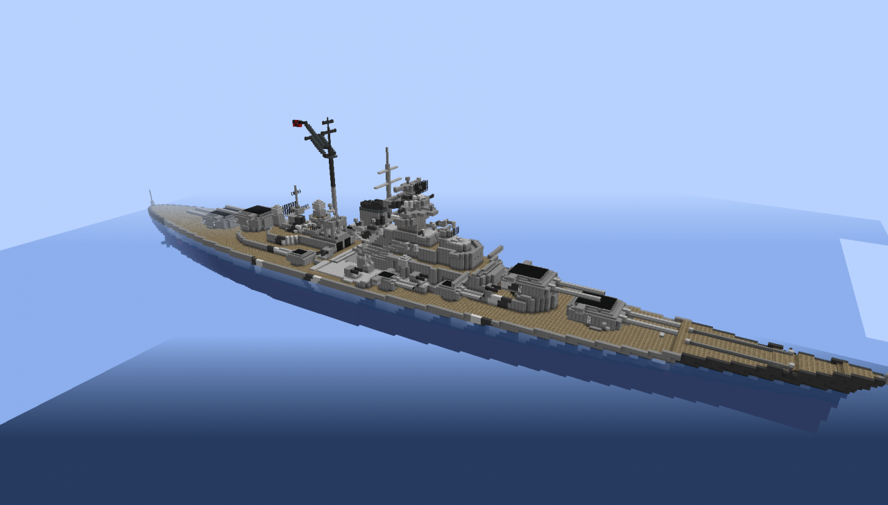 German Battleship Bismarck - NavalClash Minecraft Map