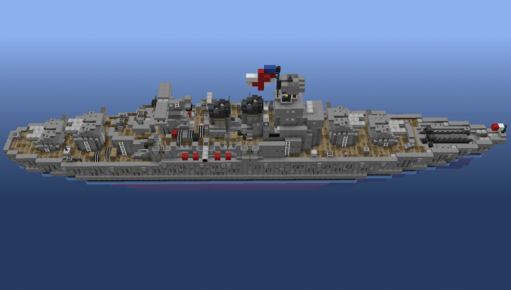 Battlecruiser HMS Hood - NavalClash Minecraft Map