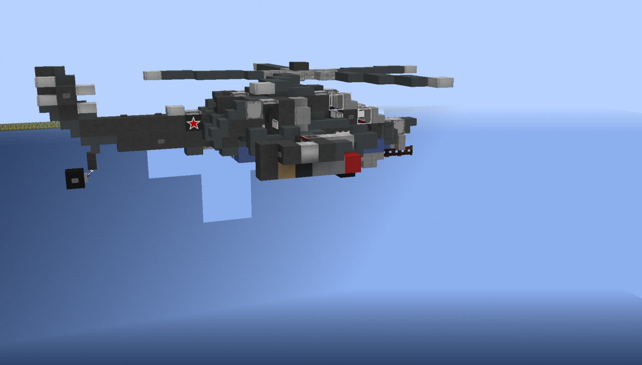 Russian Mil Mi-28 Attack Helicopter - NavalClash Minecraft Map