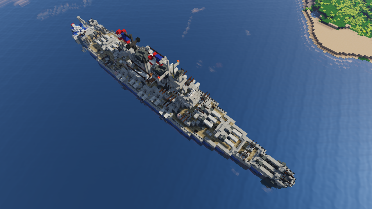 USS Montana - Montana Class Battleship - NavalClash Minecraft Map