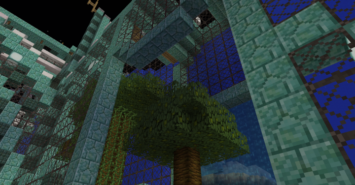 Ocean Monument Tower of Light. Minecraft Map