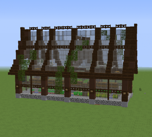 simple beautiful Green house Minecraft Map