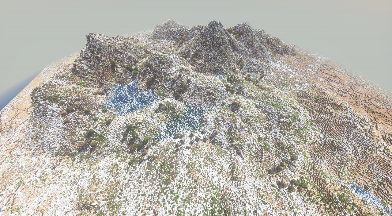 A Frozen Desert Landscape Minecraft Map