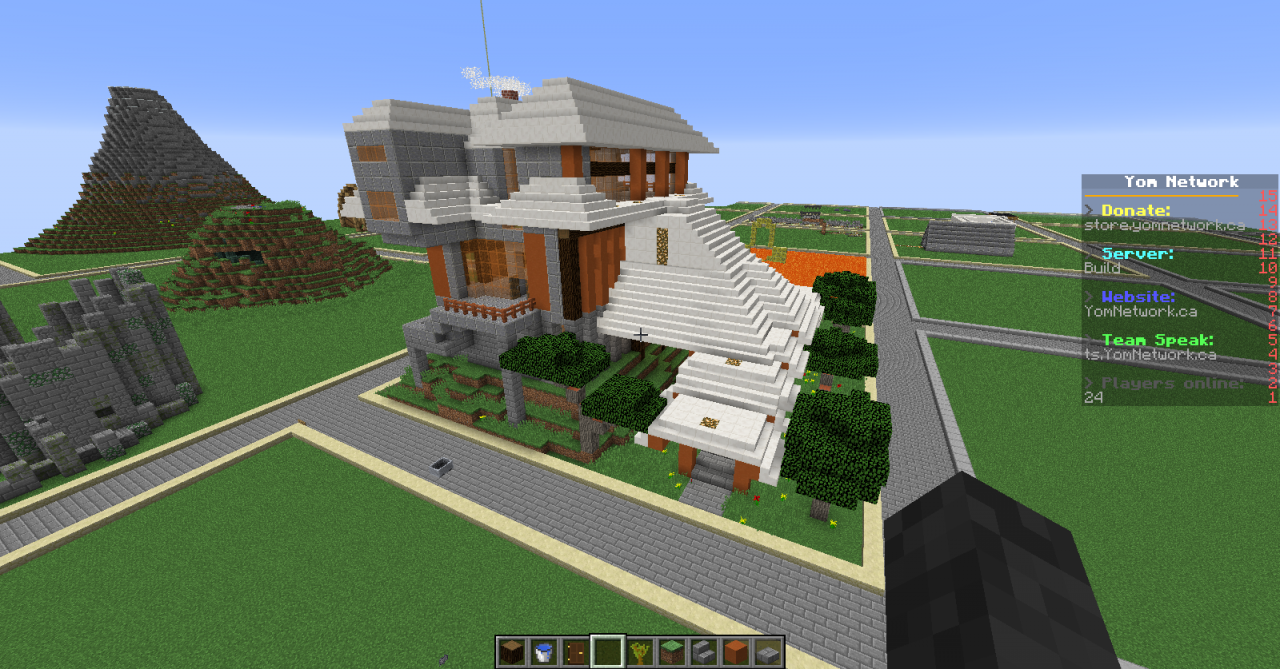 acacia and terracotta house Minecraft Map