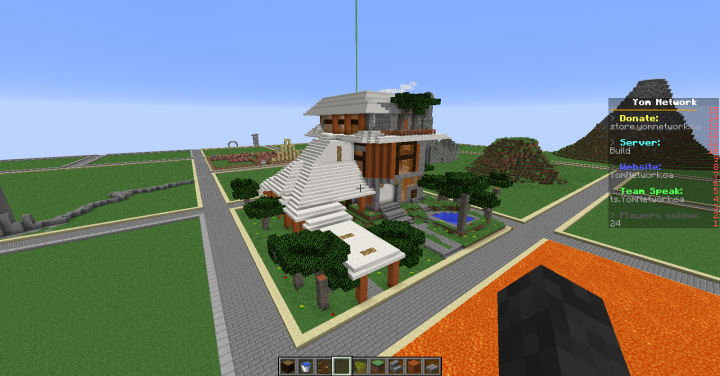 acacia and terracotta house Minecraft Map