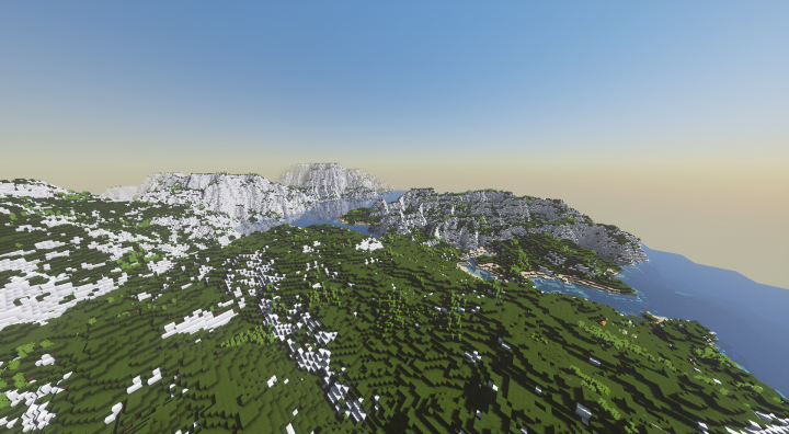 Massive Lake in the Mountains (Free Download) Minecraft Map
