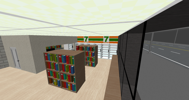 Realistic 7-Eleven Convienience Store - MuC Minecraft Map