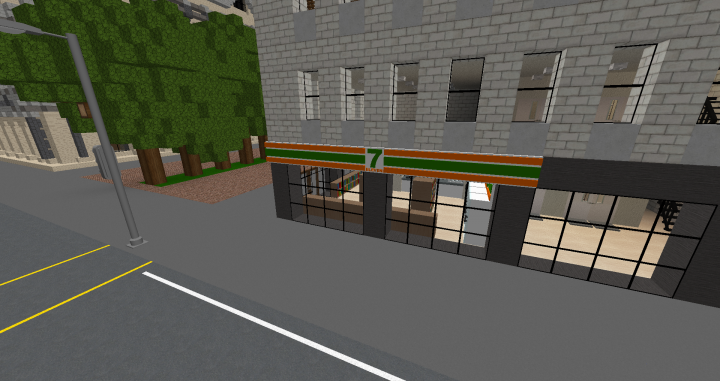 Realistic 7-Eleven Convienience Store - MuC Minecraft Map