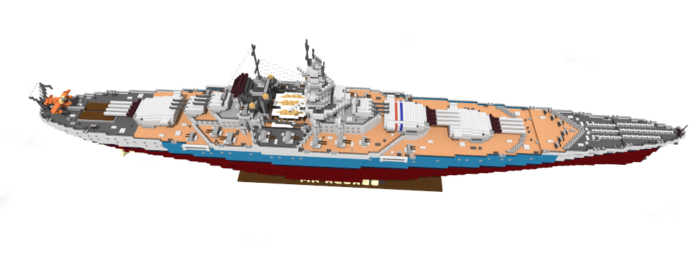 French navy's Battleship MN Alsace Minecraft Map