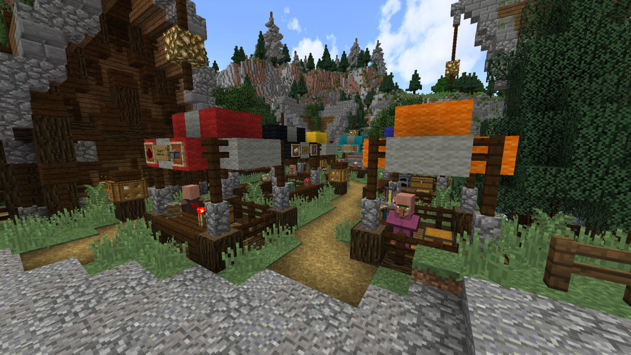 Large Fantasy World 4000x4000 - Part 1 (Small riverside Town) Minecraft Map