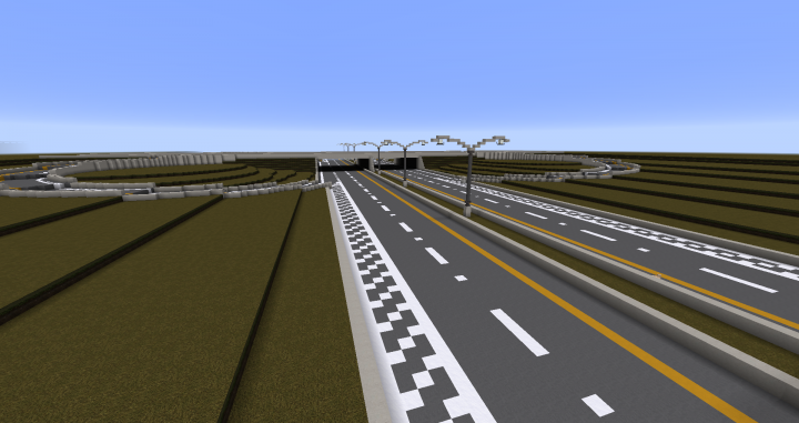 Highway interchange Minecraft Map