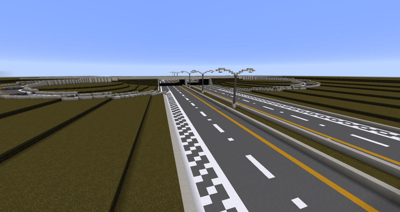Highway interchange Minecraft Map