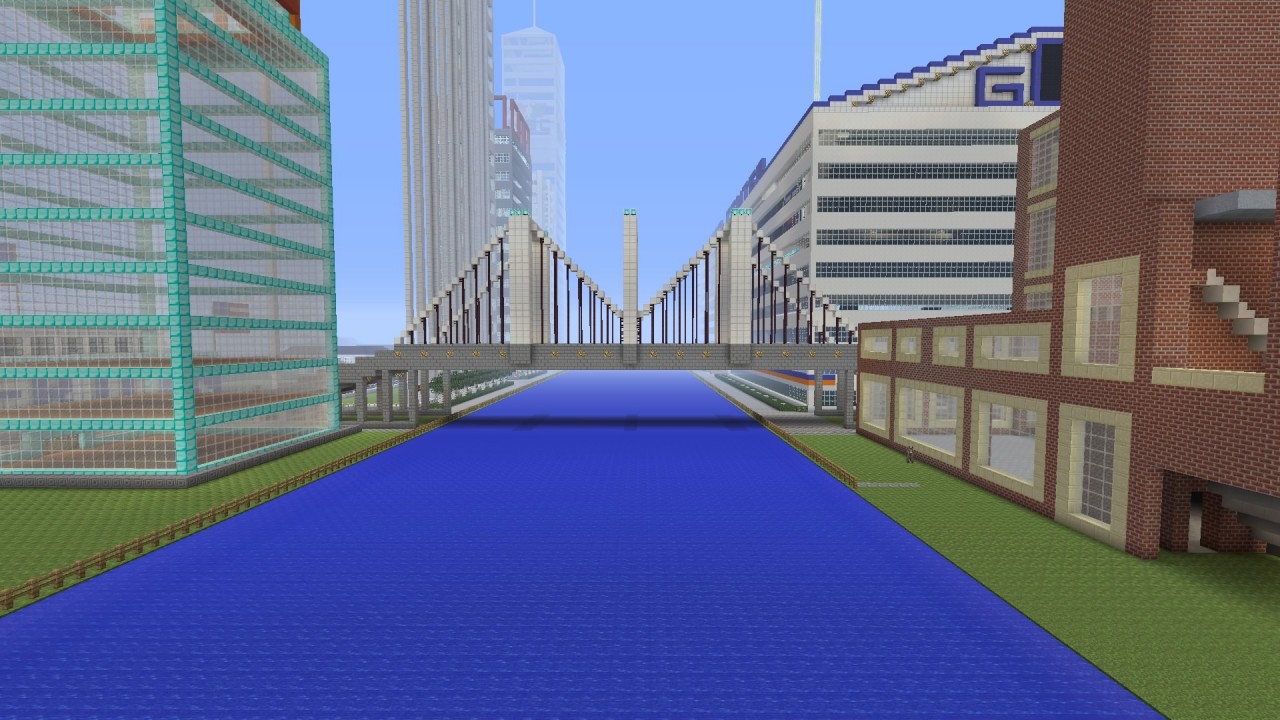 Cross-Town Bridge Minecraft Map
