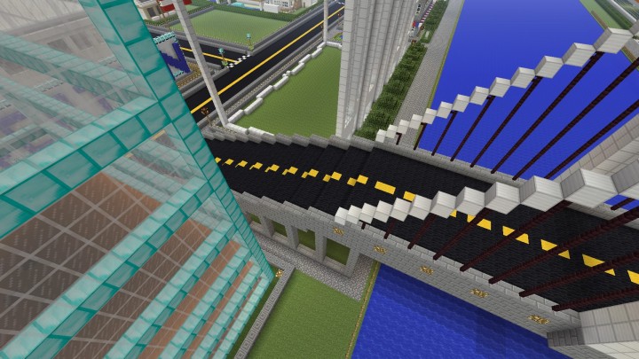 Cross-Town Bridge Minecraft Map