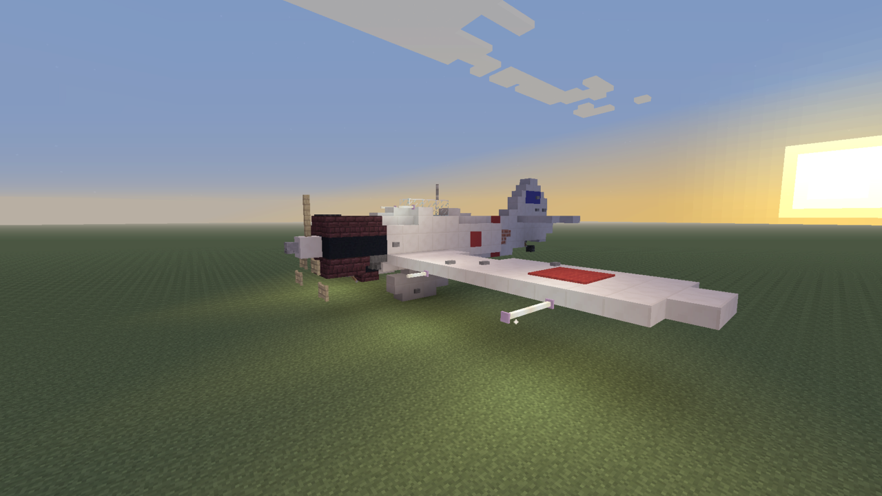 WWII Imperial Japanese Mitsubishi A6M Zero fighter Minecraft Map