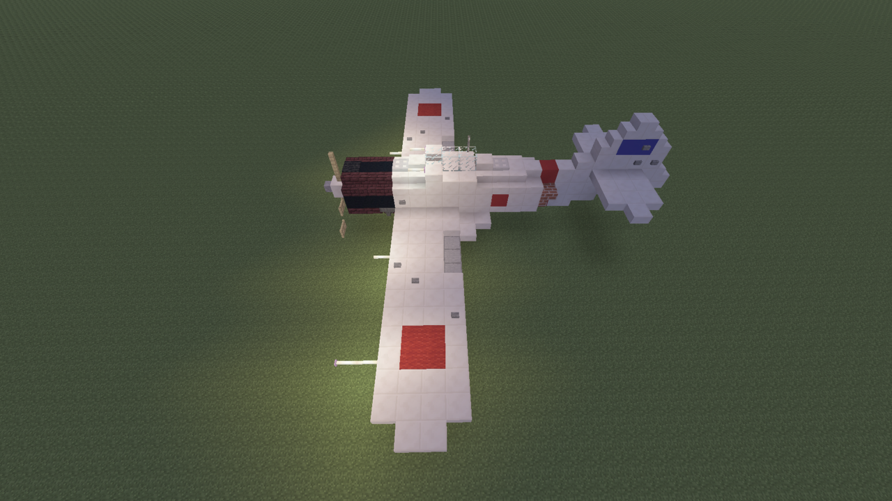 WWII Imperial Japanese Mitsubishi A6M Zero fighter Minecraft Map