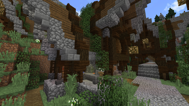 Large Fantasy World 4000x4000 - Part 1 (Small riverside Town) Minecraft Map