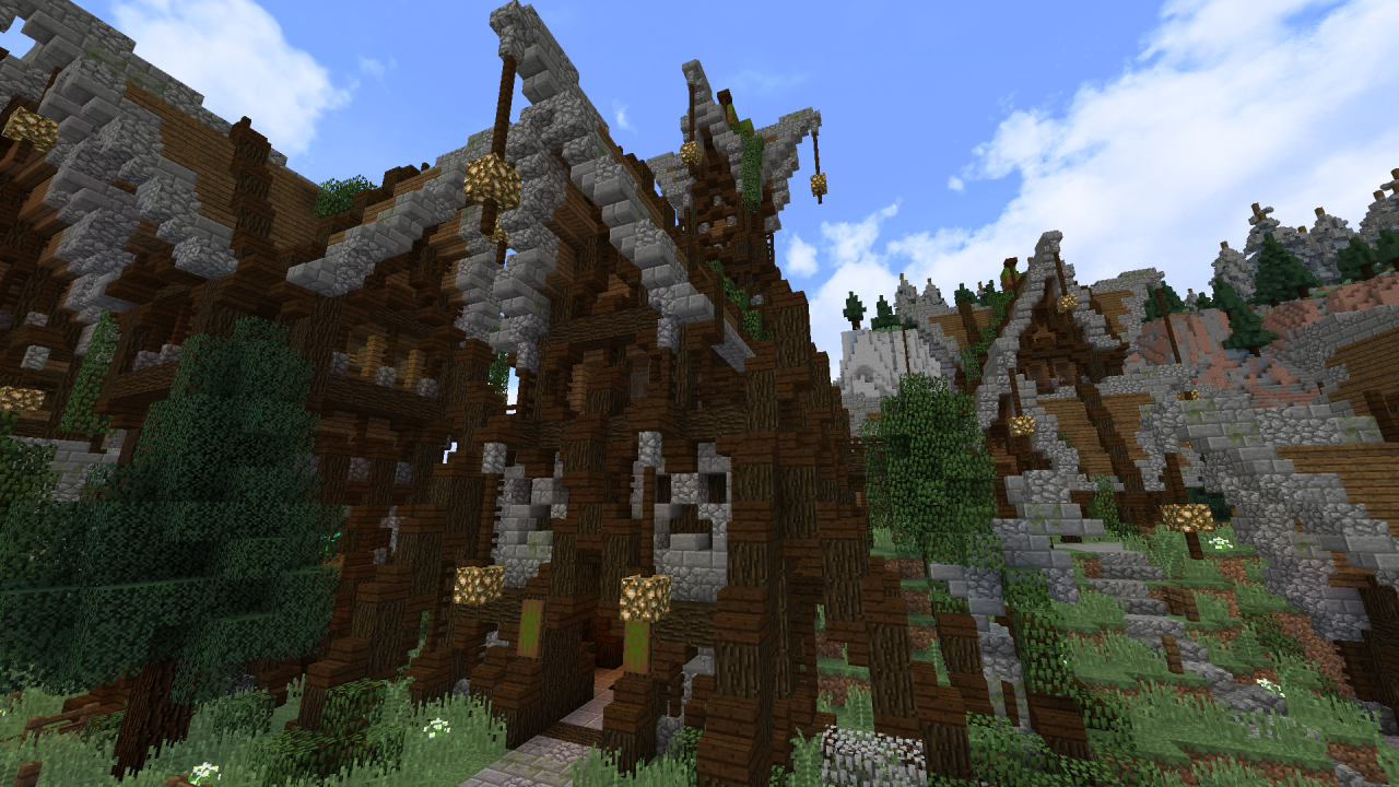 Large Fantasy World 4000x4000 - Part 1 (Small riverside Town) Minecraft Map