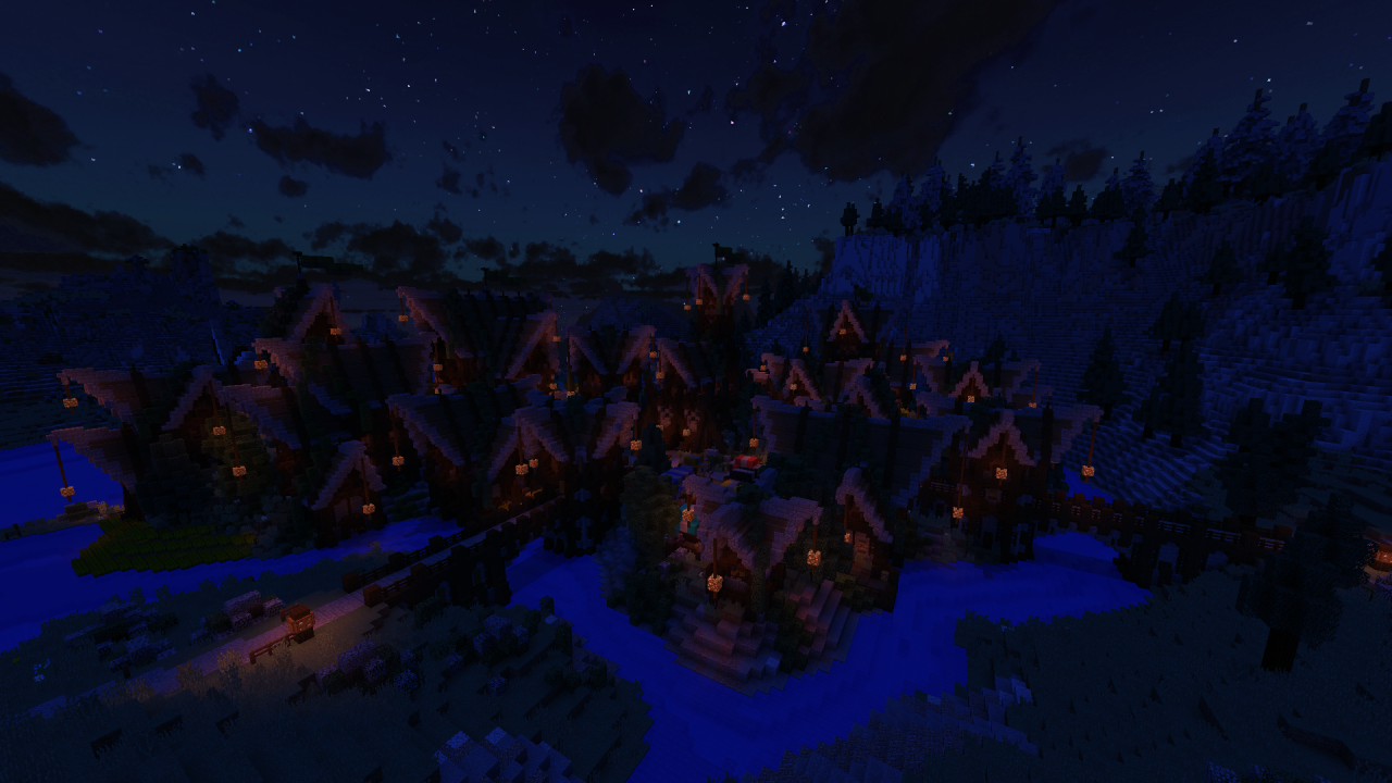 Large Fantasy World 4000x4000 - Part 1 (Small riverside Town) Minecraft Map