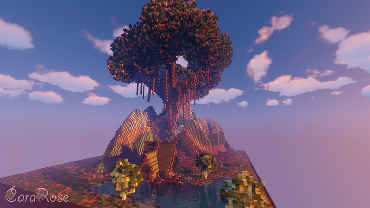 Autumn Tree of 22 | Medieval House | Landscape | Minecraft Timelapse ...