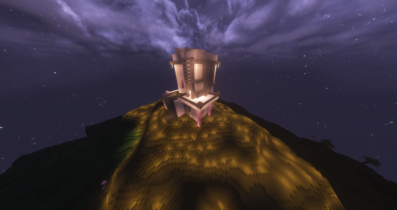 Purple Modern House Schematic Minecraft Map