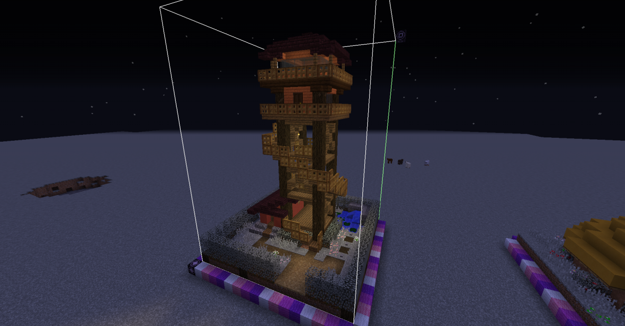 One Chunk Forest Tower Minecraft Map