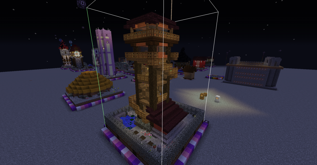 One Chunk Forest Tower Minecraft Map