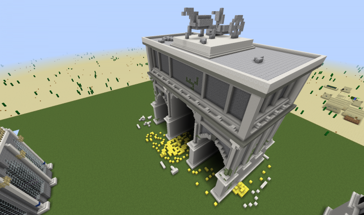 AoE-II Hunnish' Wonder "Arch of Constantine" Minecraft Map