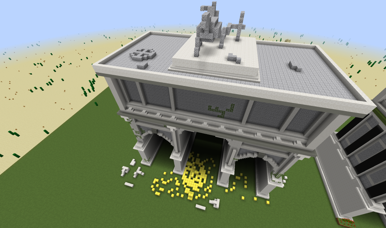 AoE-II Hunnish' Wonder "Arch of Constantine" Minecraft Map