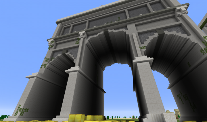 AoE-II Hunnish' Wonder "Arch of Constantine" Minecraft Map