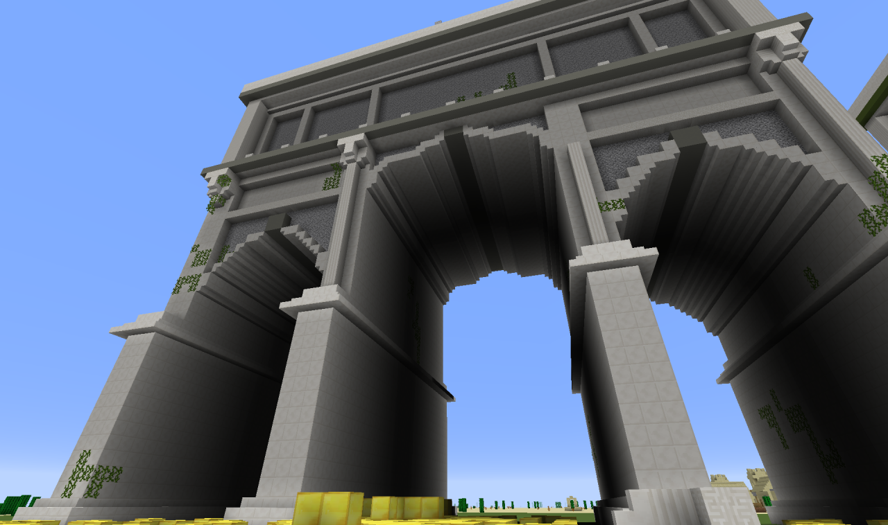 AoE-II Hunnish' Wonder "Arch of Constantine" Minecraft Map