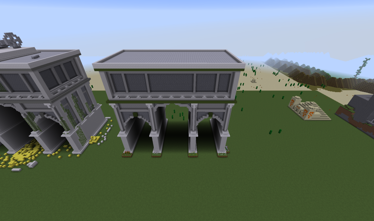 AoE 2 Wonder-like Roman "Triumph Arch" Minecraft Map