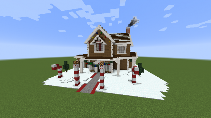 Gingerbread/Festive House Minecraft Map