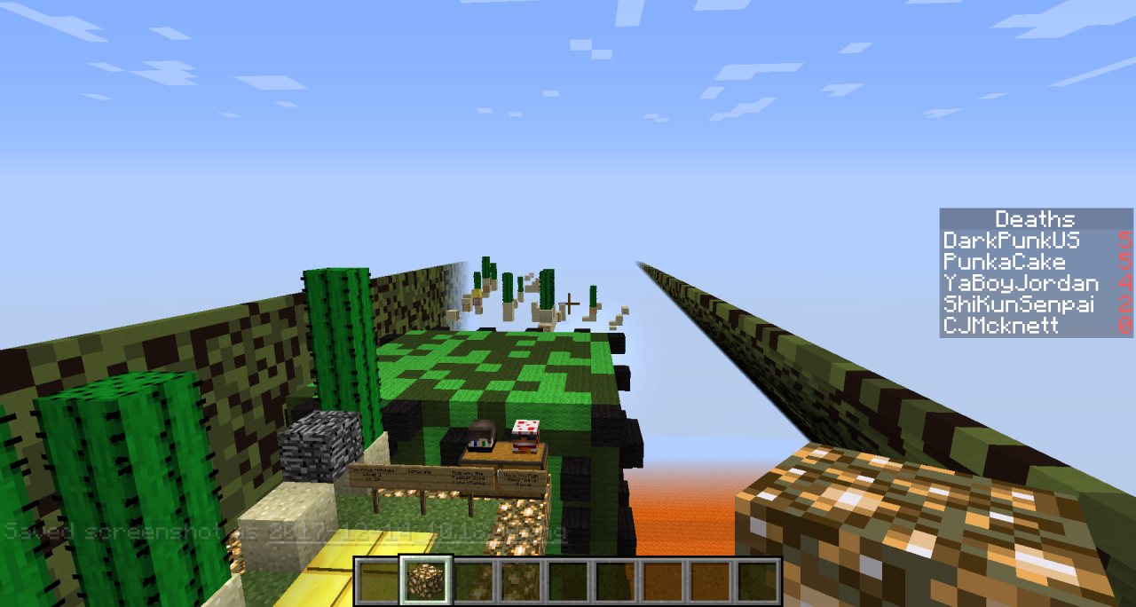 Schematic of my First parkour Map Enjoy Bedrock TEMPLE PARKOUR ...