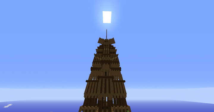 Wooden Orthanc Minecraft Map