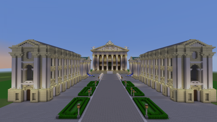 Neoclassical Temple 2 (mausoleum) Minecraft Map