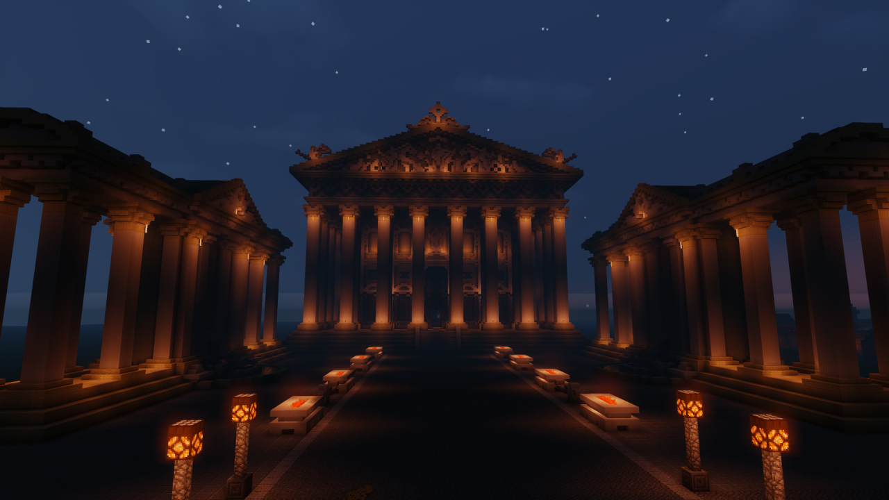 Neoclassical Temple 2 (mausoleum) Minecraft Map