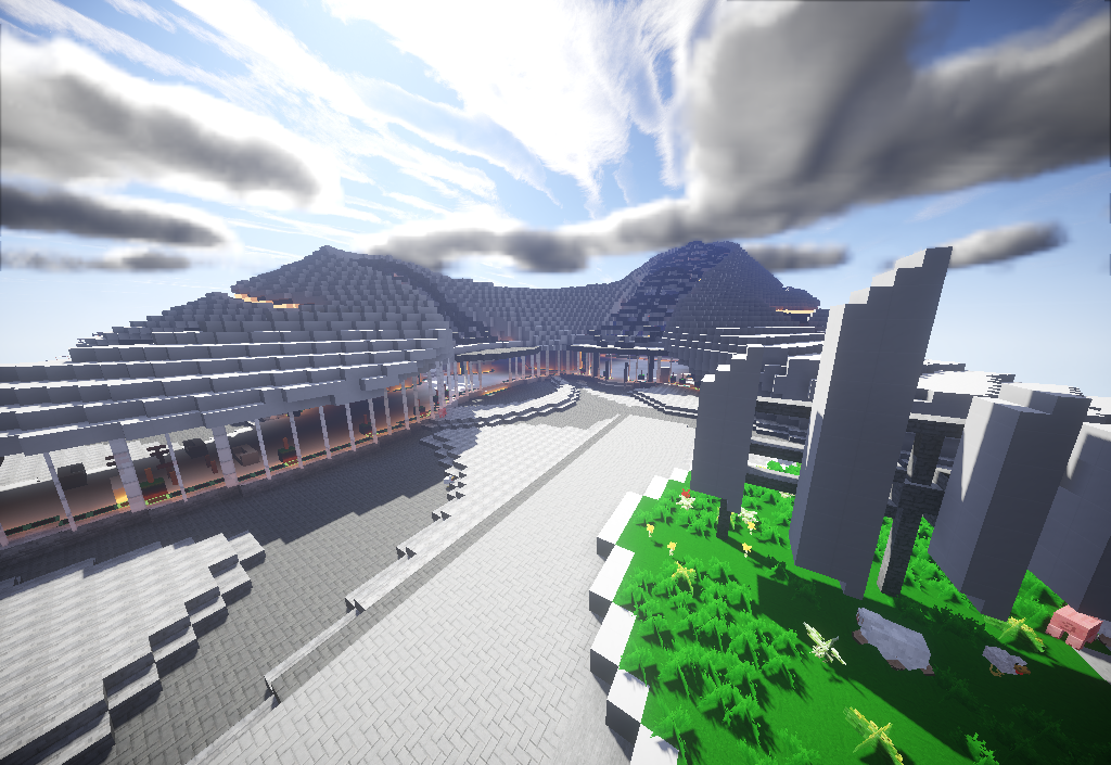 [GN] Forest City South Island's some buildings preview Minecraft Map