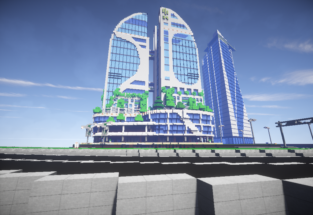 [GN] Forest City South Island's some buildings preview Minecraft Map