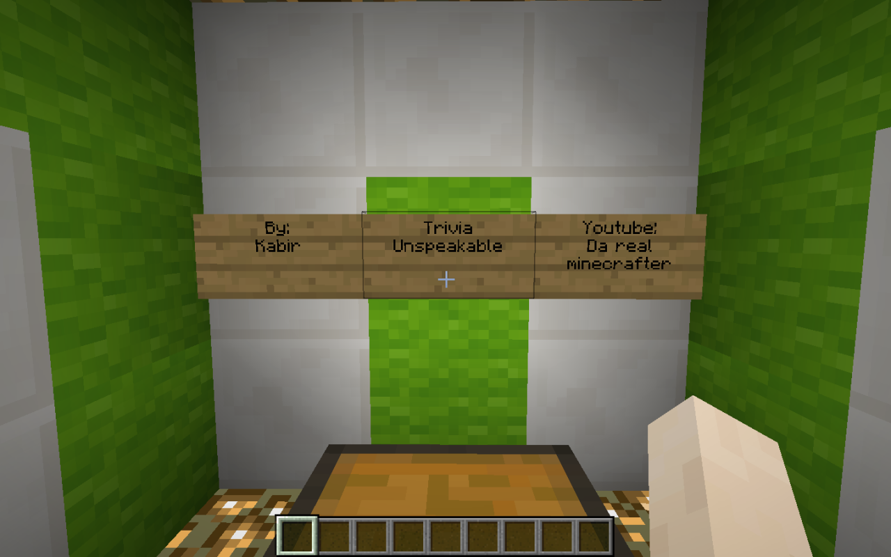 Trivia Unspeakable Minecraft Map