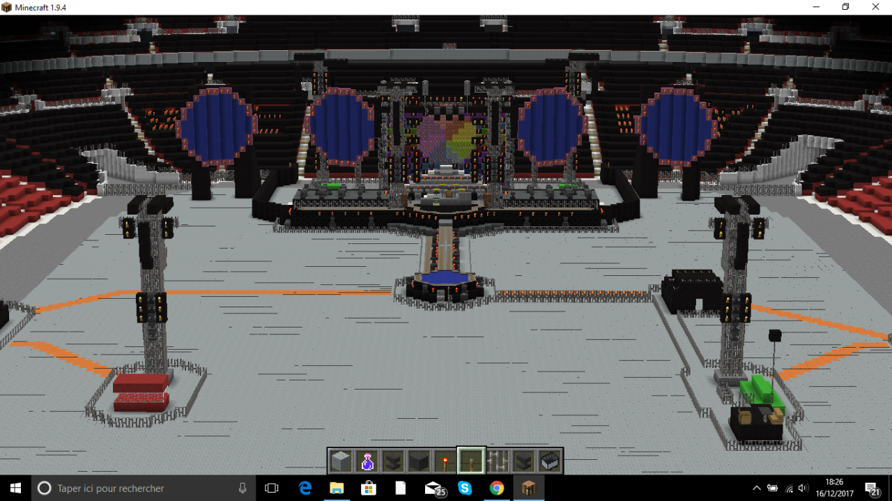 Coldplay Stage Wembley 2016 Minecraft Map