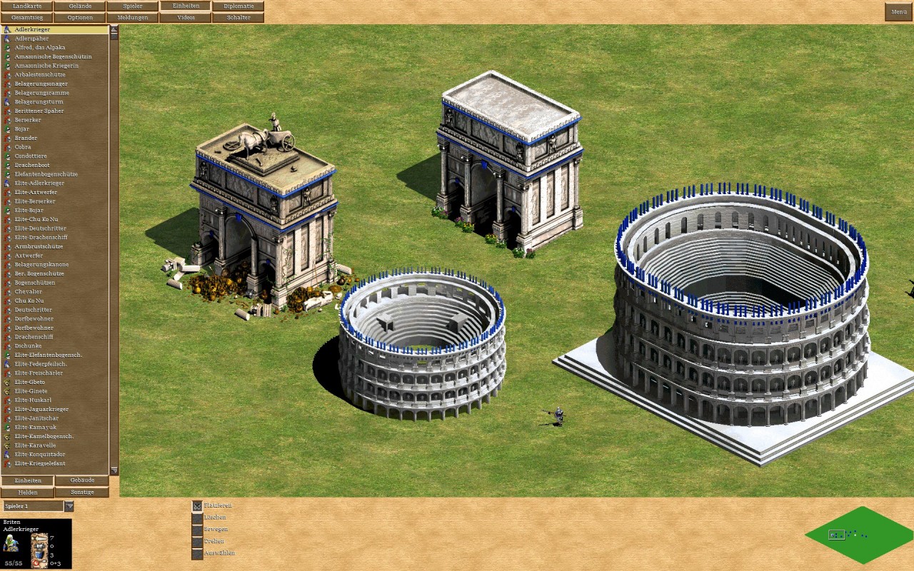 AoE 2 Wonder-like Roman "Triumph Arch" Minecraft Map