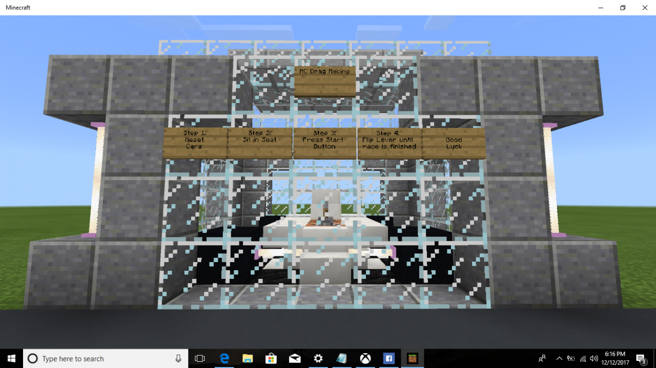 MC Drag Racing Prototype Minecraft Map