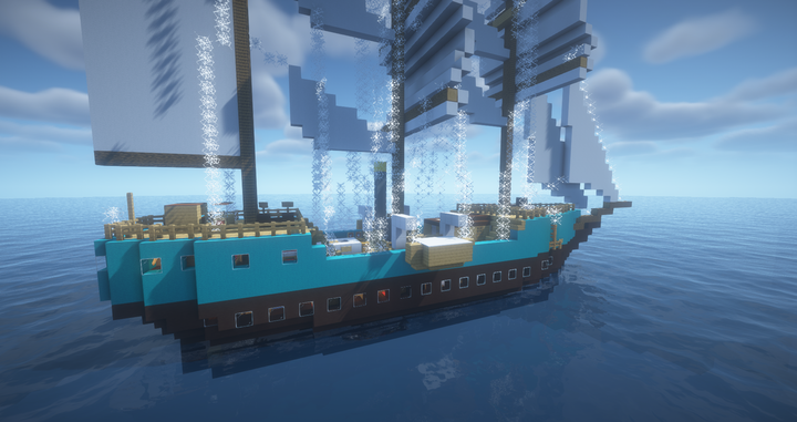 FIctonal sailing ship Minecraft Map